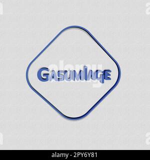 "Gasumlage" = "Gas allocation" - word, lettering or text as a 3D ...