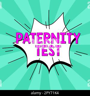 Conceptual caption Paternity Test. Conceptual photo a test of DNA to ...