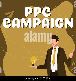 Hand writing sign Ppc Campaign. Business idea use PPC in order to ...