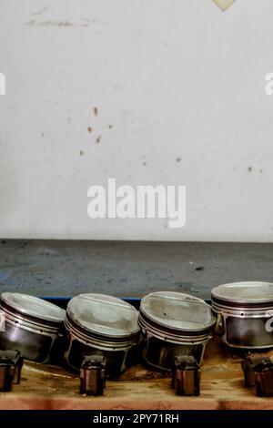 spare parts such as pistons, valves and other gasoline engine parts ...