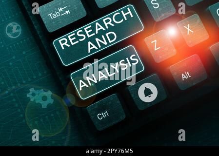 Handwriting text Research And Analysis. Word for Strategic Thinking and ...