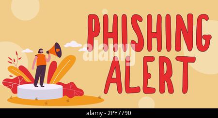 Handwriting text Phishing Alert. Internet Concept aware to fraudulent ...
