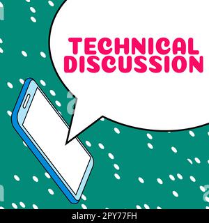 Inspiration showing sign Technical Discussion. Conceptual photo ...