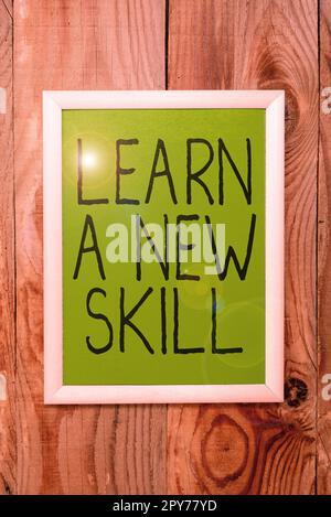 Conceptual display Learn A New Skill. Concept meaning acquisition knowledge through study ...