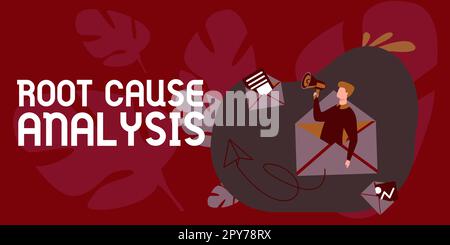 Sign displaying Root Cause Analysis. Internet Concept Method of Problem ...
