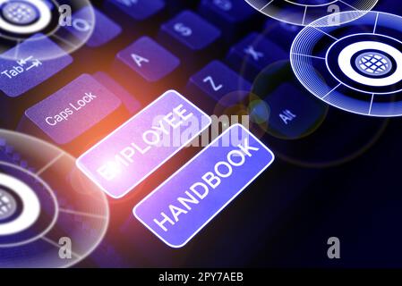Inspiration showing sign Employee Handbook. Conceptual photo Document ...