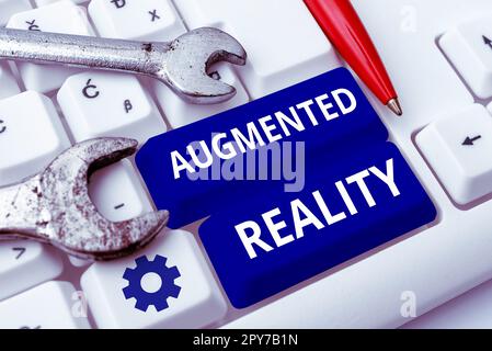Inspiration showing sign Augmented Reality. Business concept technology ...