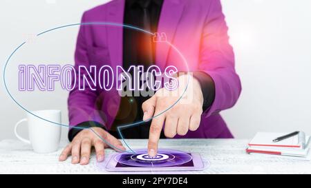 Conceptual display Infonomics, Conceptual photo visual image used to ...