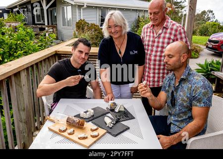 Luke McGowan Head Chef At The Cove Cafe In Waipu Tastes A Selection ...