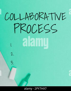 Writing displaying text Collaborative Process. Conceptual photo people ...