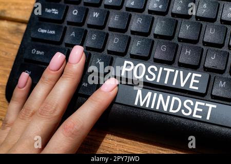 Inspiration showing sign Positive Mindset. Internet Concept mental and ...
