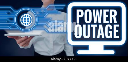 Handwriting text Power Outage. Business approach The ability to ...