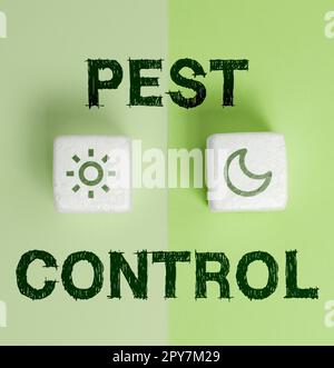 Inspiration showing sign Pest Control. Business overview Killing ...