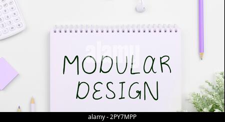 Conceptual display Modular Design. Business concept product designing ...