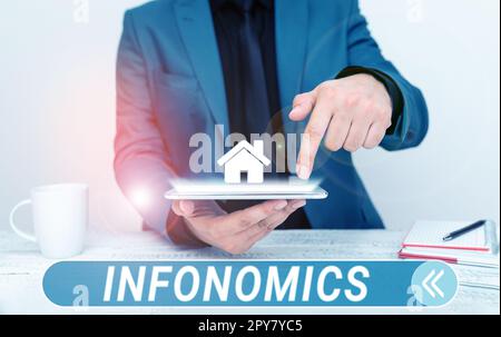 Conceptual display Infonomics. Word for visual image used to represent ...