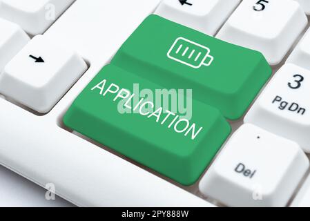 Text caption presenting Application, Business overview an order for ...