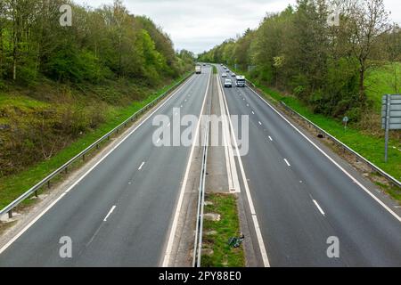 A590 dual carriage way in Cumbria, UK Stock Photo - Alamy