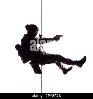 SWAT police officer with pistol Stock Photo - Alamy