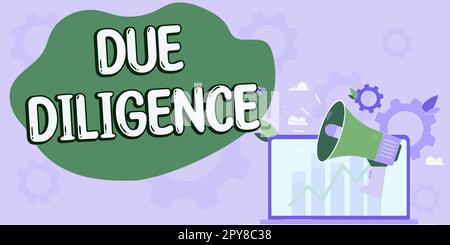 Text showing inspiration Due Diligence. Conceptual photo avoid harming ...