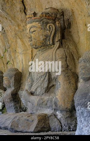 Usuki, Japan - May 1, 2023: The Usuki Stone Buddhas are a set of ...
