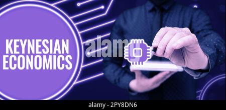 Handwriting text Keynesian Economics. Word Written on monetary and ...