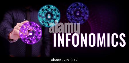 Inspiration showing sign Infonomics, Internet Concept visual image used ...