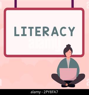 Handwriting text Literacy, Business overview ability to read and write ...