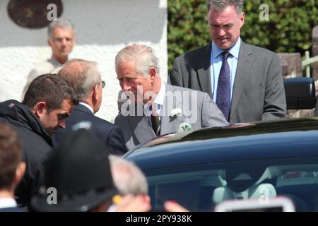 King Charles III and Queen Camilla during the Thistle Service at St ...