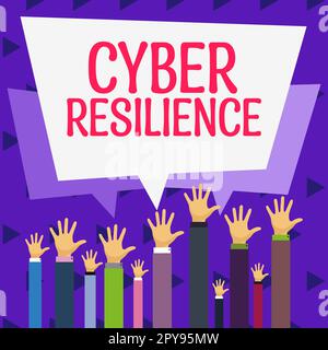 Inspiration showing sign Cyber Resilience. Concept meaning measure of ...