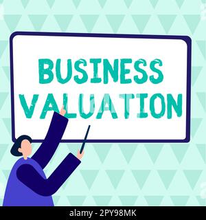 Conceptual display Business Valuation, Word Written on determining the ...