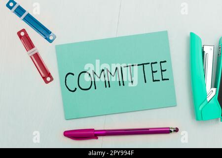 Conceptual display Committee. Word Written on Group of people appointed ...