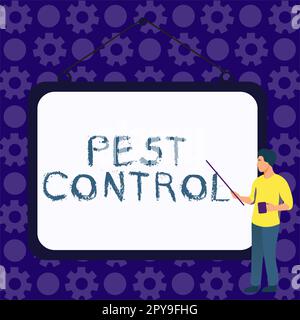 Conceptual display Pest Control, Concept meaning Killing destructive ...