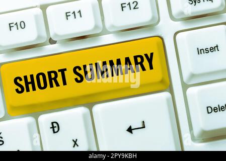 Conceptual display Short Summary. Business idea Brief statement of main ...
