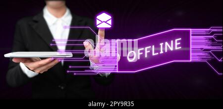 Conceptual display Offline, Business idea Not having directly connected ...