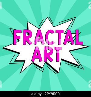 Conceptual caption Fractal Art. Concept meaning the place or section of ...