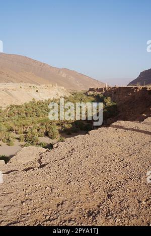 TISSINT, MOROCCO on JANUARY 2023: Alley in african town in Tata ...