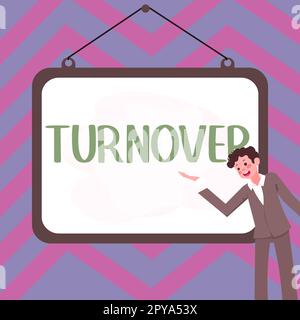 Inspiration showing sign Turnover. Business showcase the percentage of ...