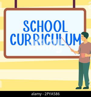 Conceptual display School Curriculum. Word for designed to provide ...