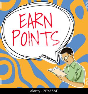 Writing displaying text Earn Points, Internet Concept to get praise or ...