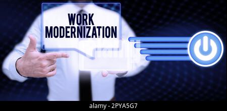 Word writing text Equipment Modernization. Business photo showcasing ...