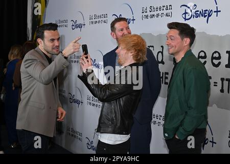Ben Turner, Ed Sheeran, Ben Winston, David Soutar Stock Photo - Alamy
