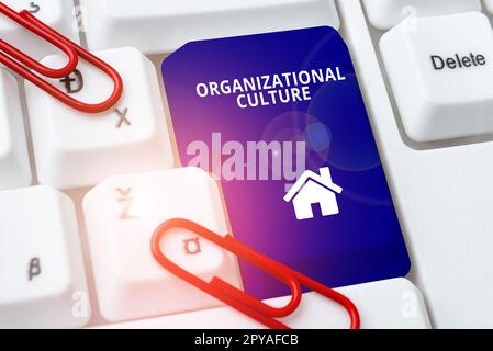 Inspiration showing sign Organizational Culture. Business overview the ...