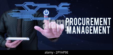 Conceptual display Procurement Management, Business concept buying ...