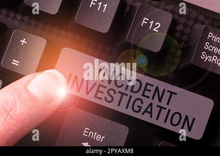 Conceptual display Incident Investigation, Business overview ...