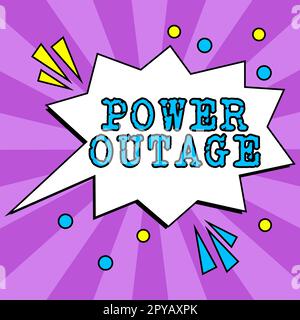 Hand writing sign Power Outage. Word for The ability to influence peers ...
