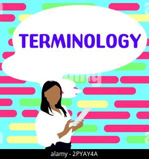 Text showing inspiration Terminology, Internet Concept Terms used with ...