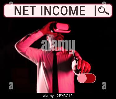 Conceptual display Net Income. Word for the gross income remaining ...