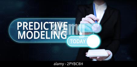 Conceptual display Predictive Modeling. Word for maintenance strategy driven by predictive ...