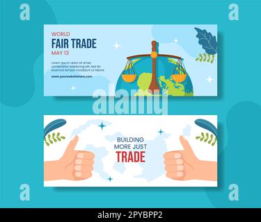World Fair Trade Day Social Media Stories Flat Cartoon Hand Drawn ...