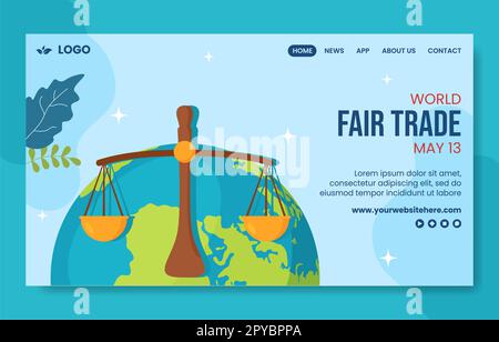 World Fair Trade Day Social Media Stories Flat Cartoon Hand Drawn ...